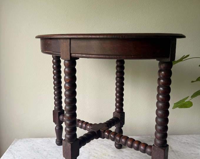 Antique French Bobbin Side Table | Bobbin Table | Rustic French Country ...