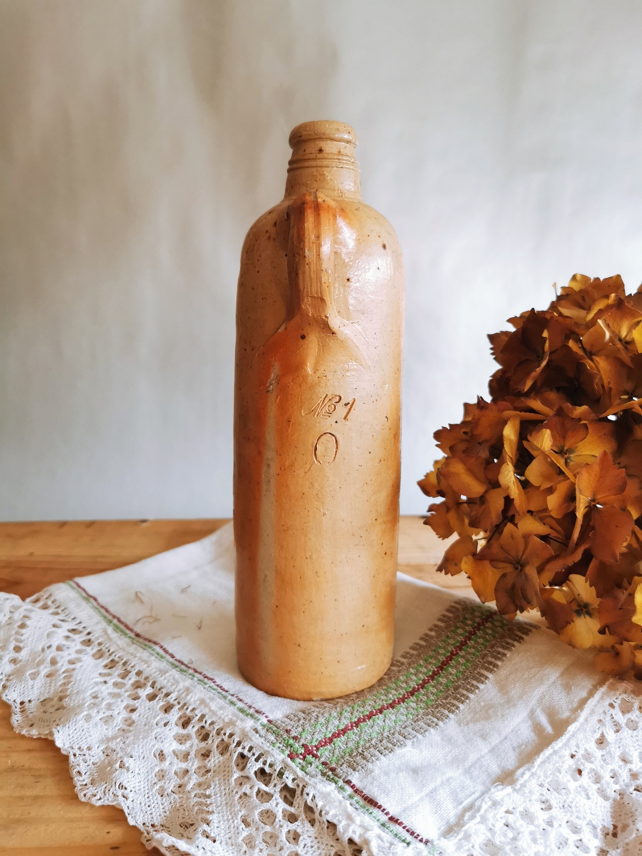 Antique 1800s German Water Bottle Brunnen-m-w O Apollinaris Georg Kreuzberg Ahrweiler ...