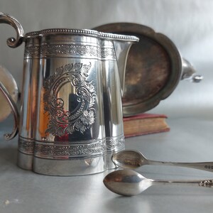 Antique James Dixon & Sons JDS EPBM Teapot Milk Jug and Sugar Bowl 4371 ...