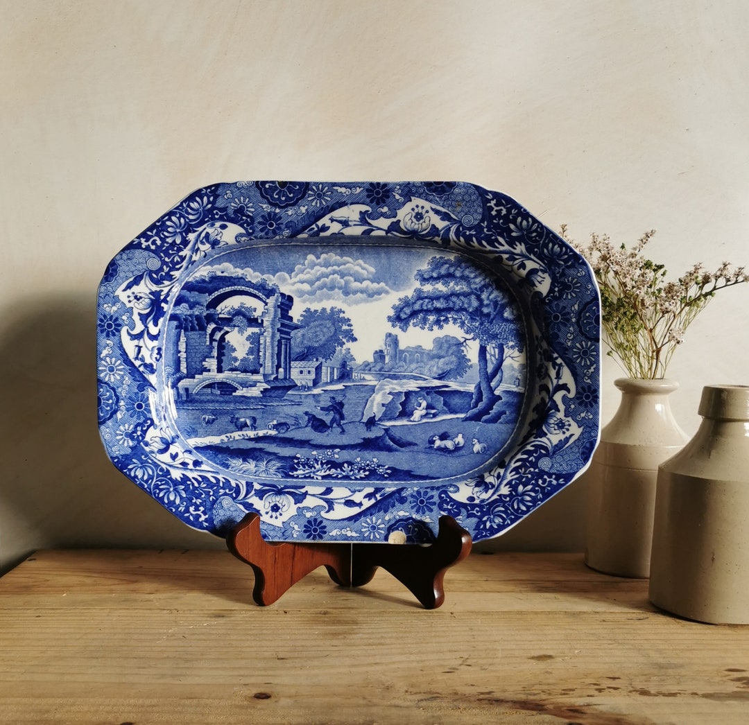 Antique Copeland Spode Italian Platter | Italian Rectangular Serving ...