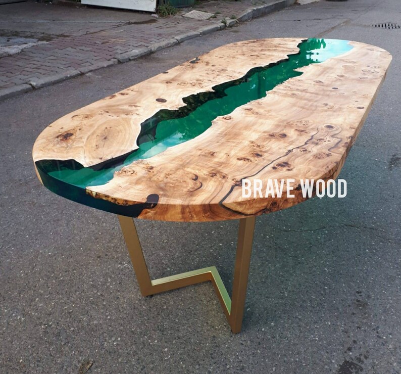 Epoxy Table Mazel Tree Table Dinner Table Meeting Table - Etsy