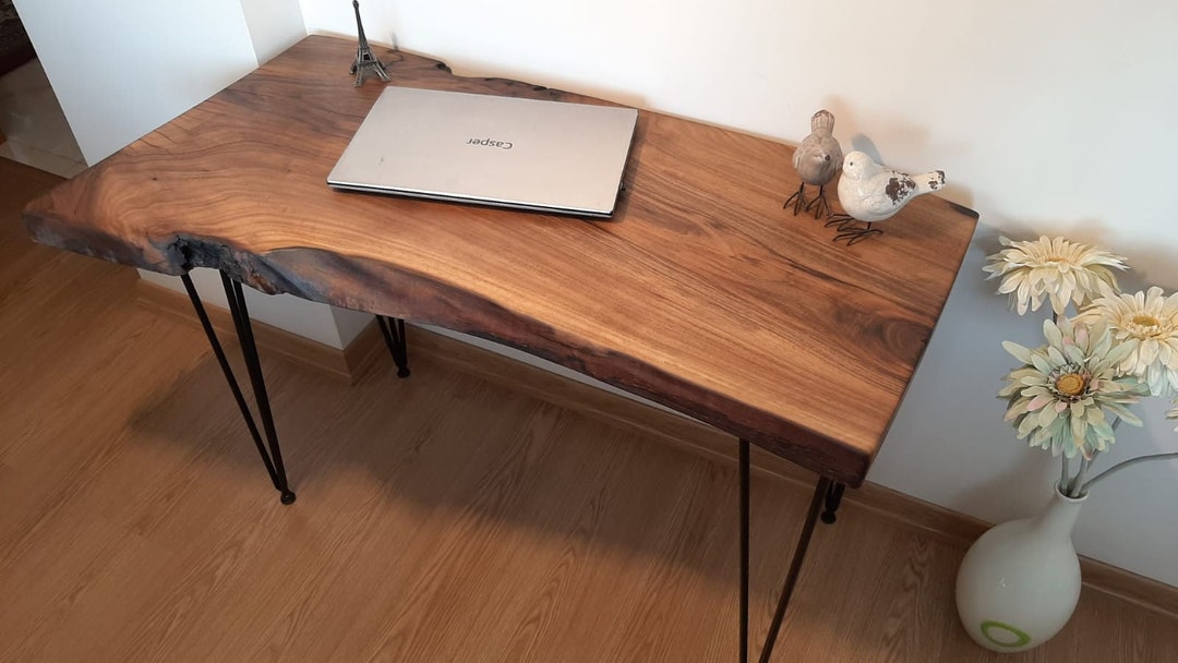 Custom Walnut Office Wooden Desk, Custom Made Walnut Wood Desk,working ...