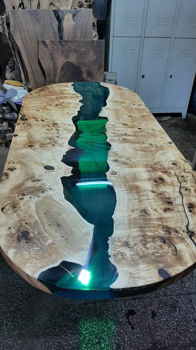 Epoxy Table Mazel Tree Table Dinner Table Meeting Table - Etsy
