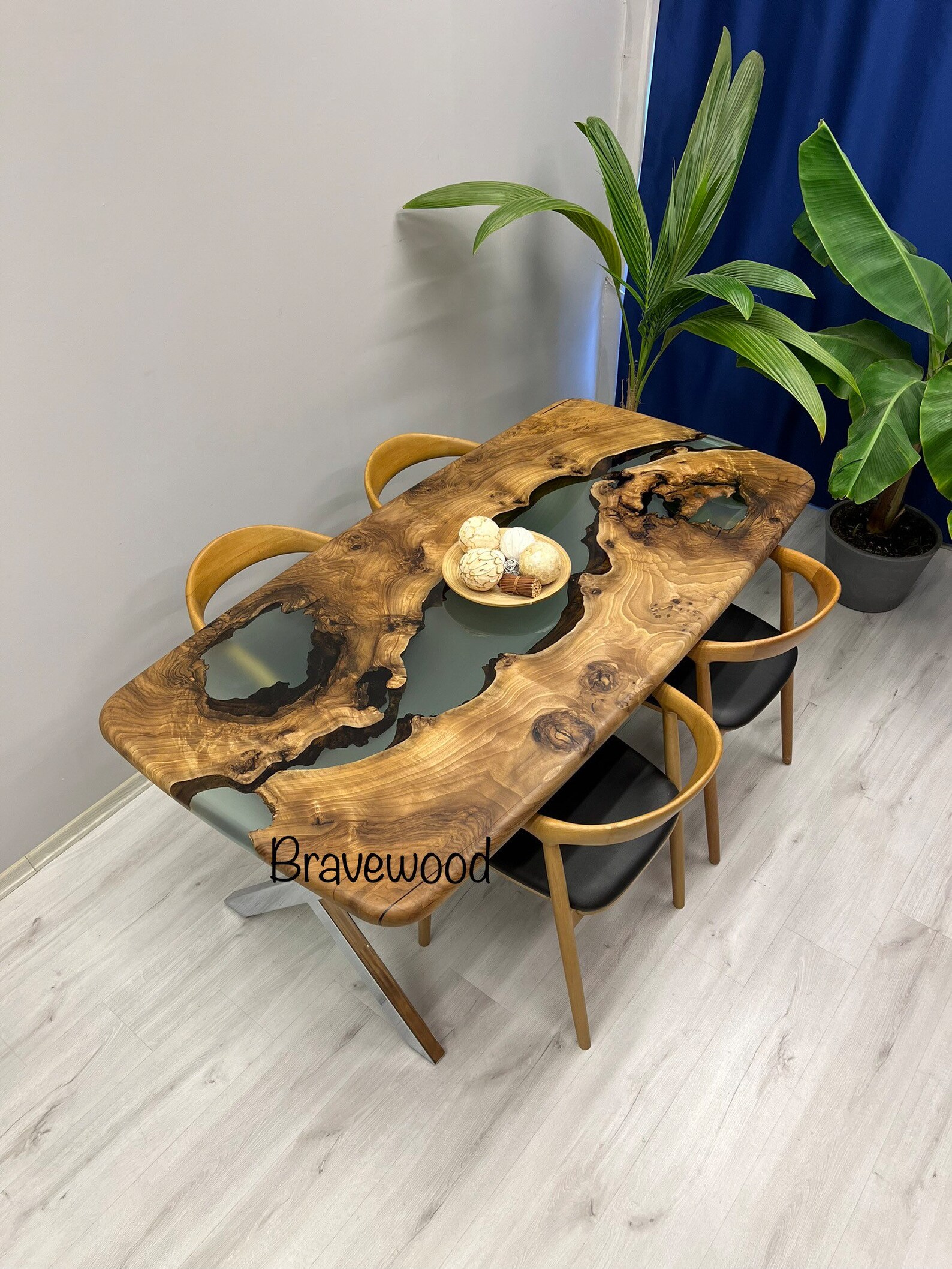 Dining Room Table Dinner Epoxy Table Kitchen Dining - Etsy