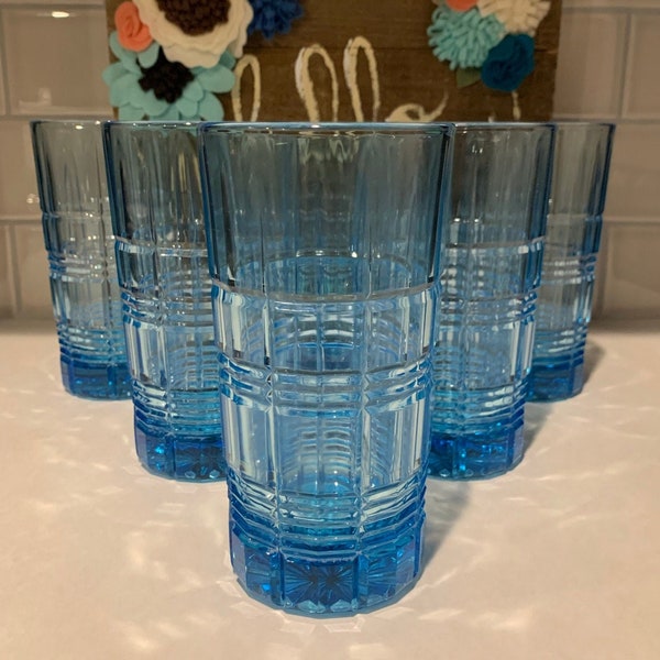 Aqua Blue Glassware - Etsy