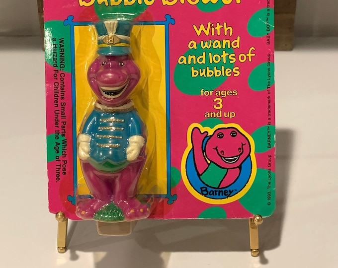 Vintage Barney Bubble Blower | Collectable Barney Toys | Barney Lover ...