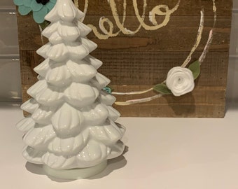 Ceramic Christmas Tree Music Box - Etsy