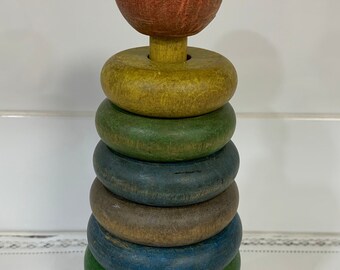 Wooden Stacking Toy - Etsy