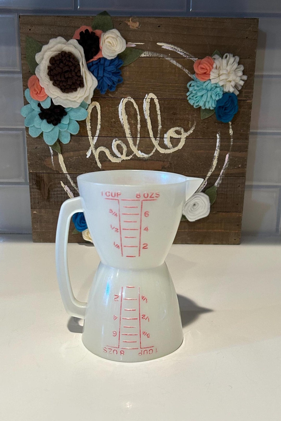 Tupperware Wet Dry Solid Liquid 8 Oz Double Measuring Cup | Replacement ...