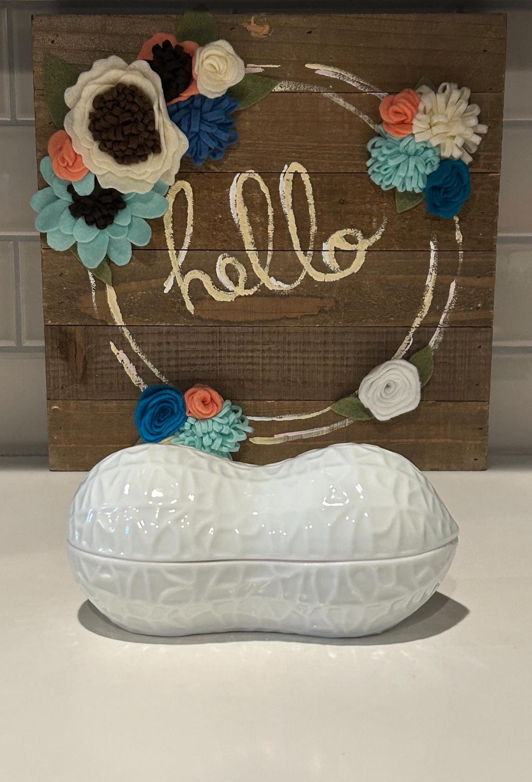 Peanut Trinket Dish | Schmid Porcelain Peanut Dish | Peanut Home Decor ...