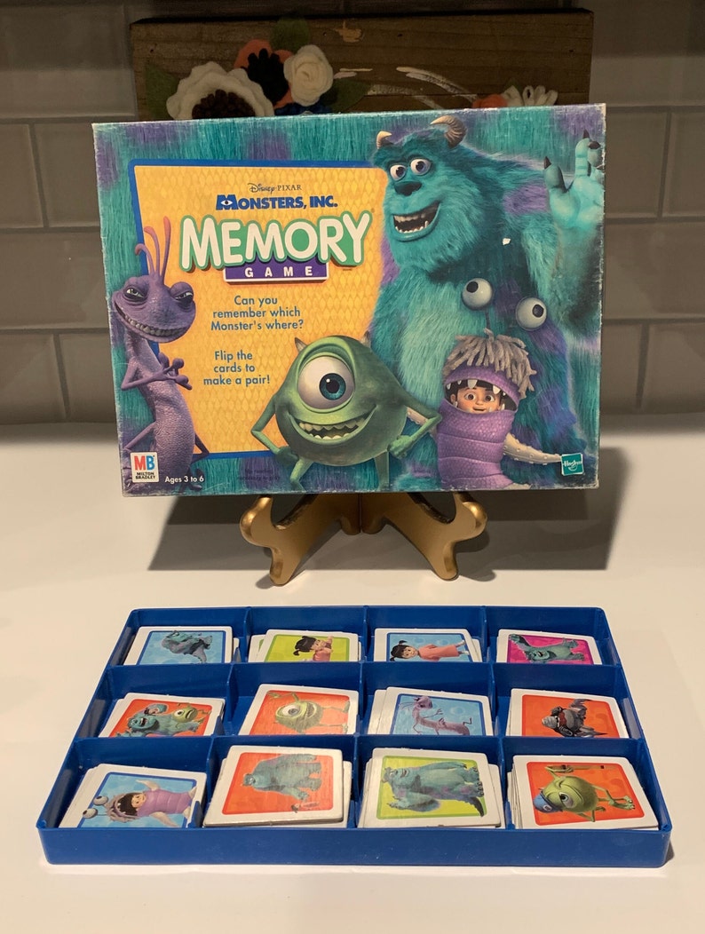 Vintage Monsters Inc Memory Game complete - Etsy Australia