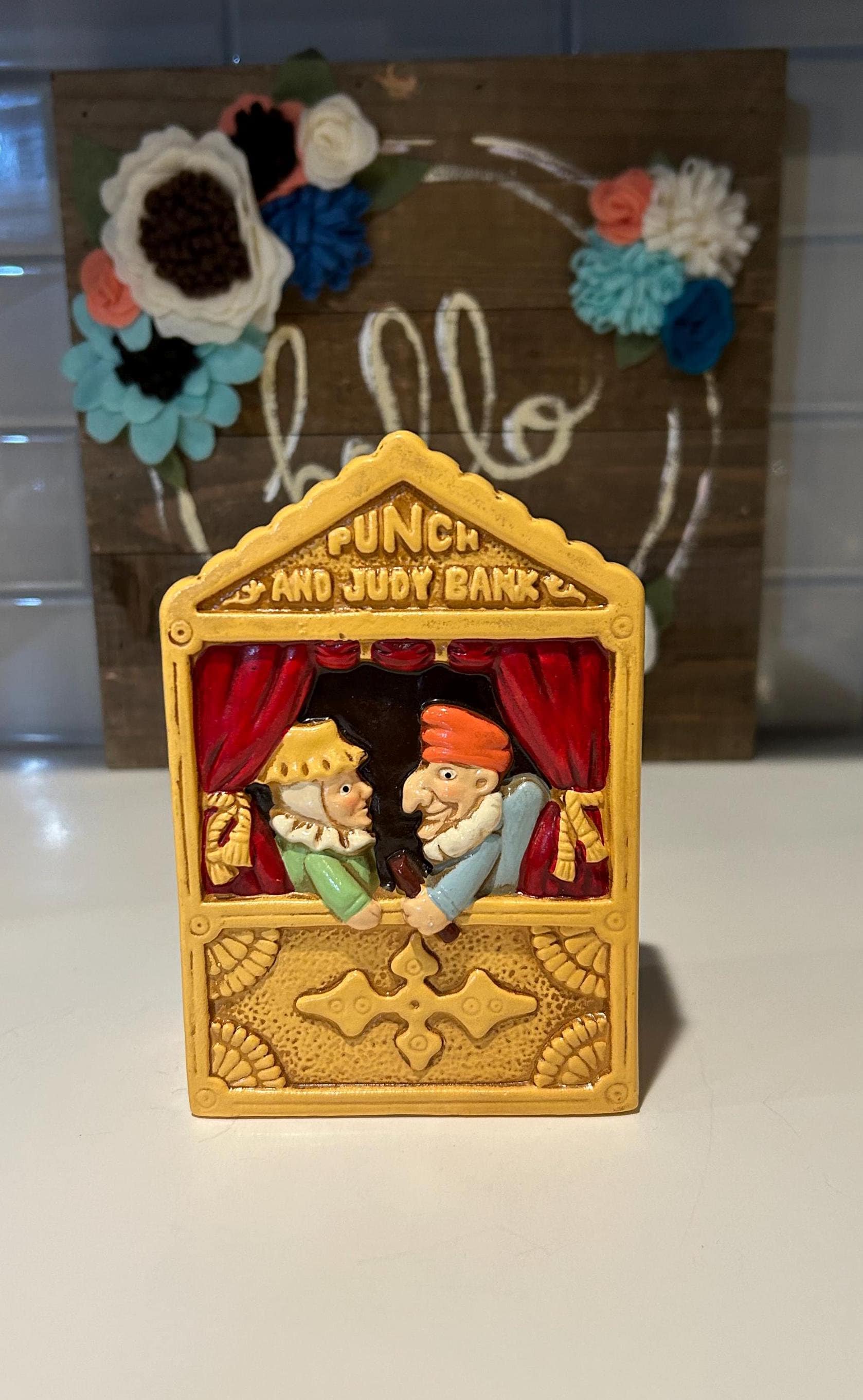 Fitz & Floyd Punch and Judy Ceramic Coin Bank - Etsy