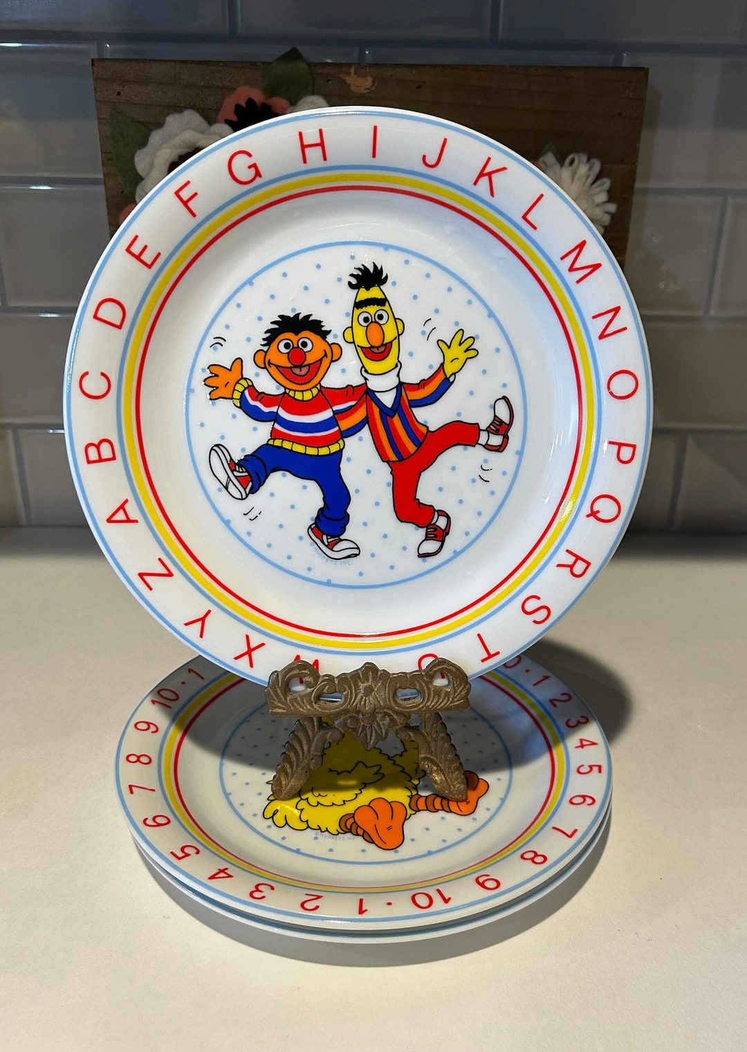 Sesame Street Big Bird Plate - Etsy