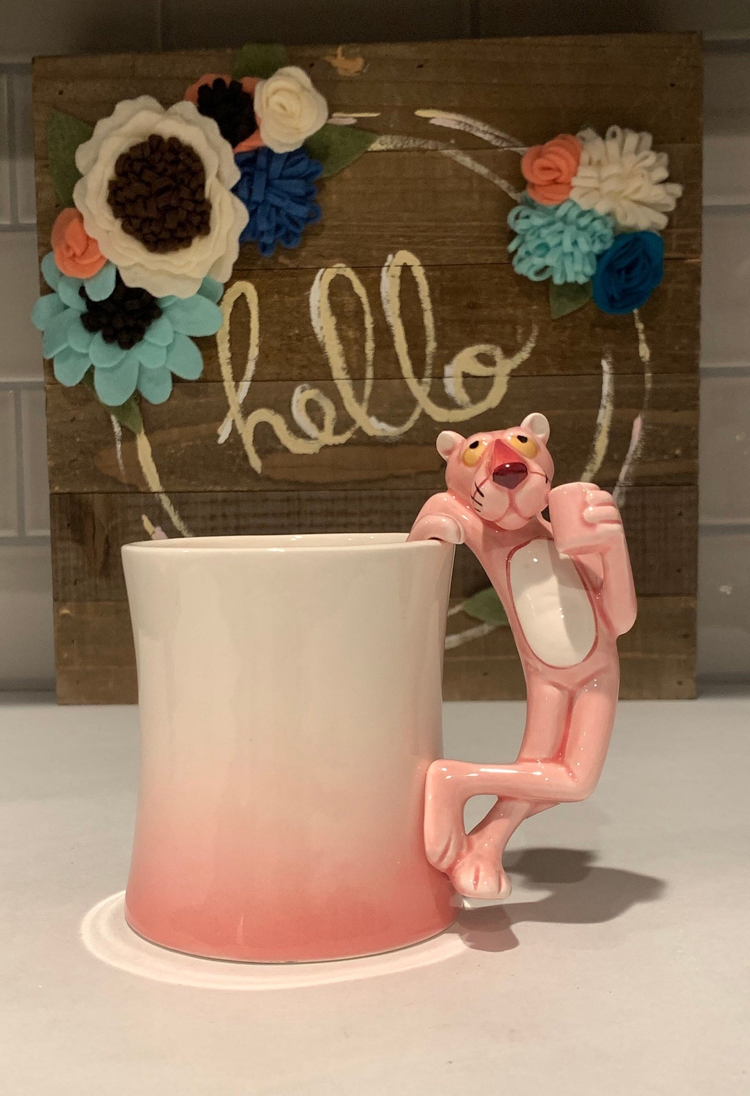 Vintage Pink Panther Mug | Pink Panther Coffee Mug | Collectable Pink ...