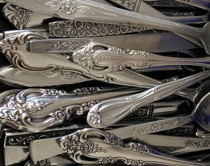 Mismatched Stainless Steel Silverware | Eclectic Stainless Flatware ...