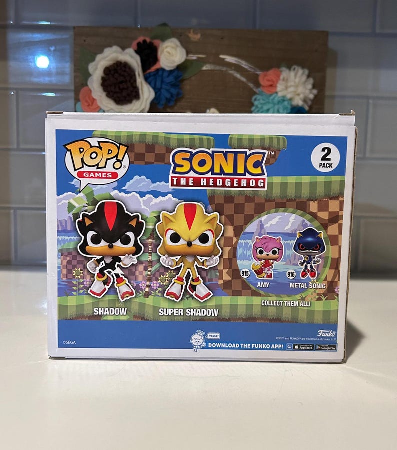 Shadow & Super Shadow Funko Pop 2-pack - Gamestop Exclusive - Etsy