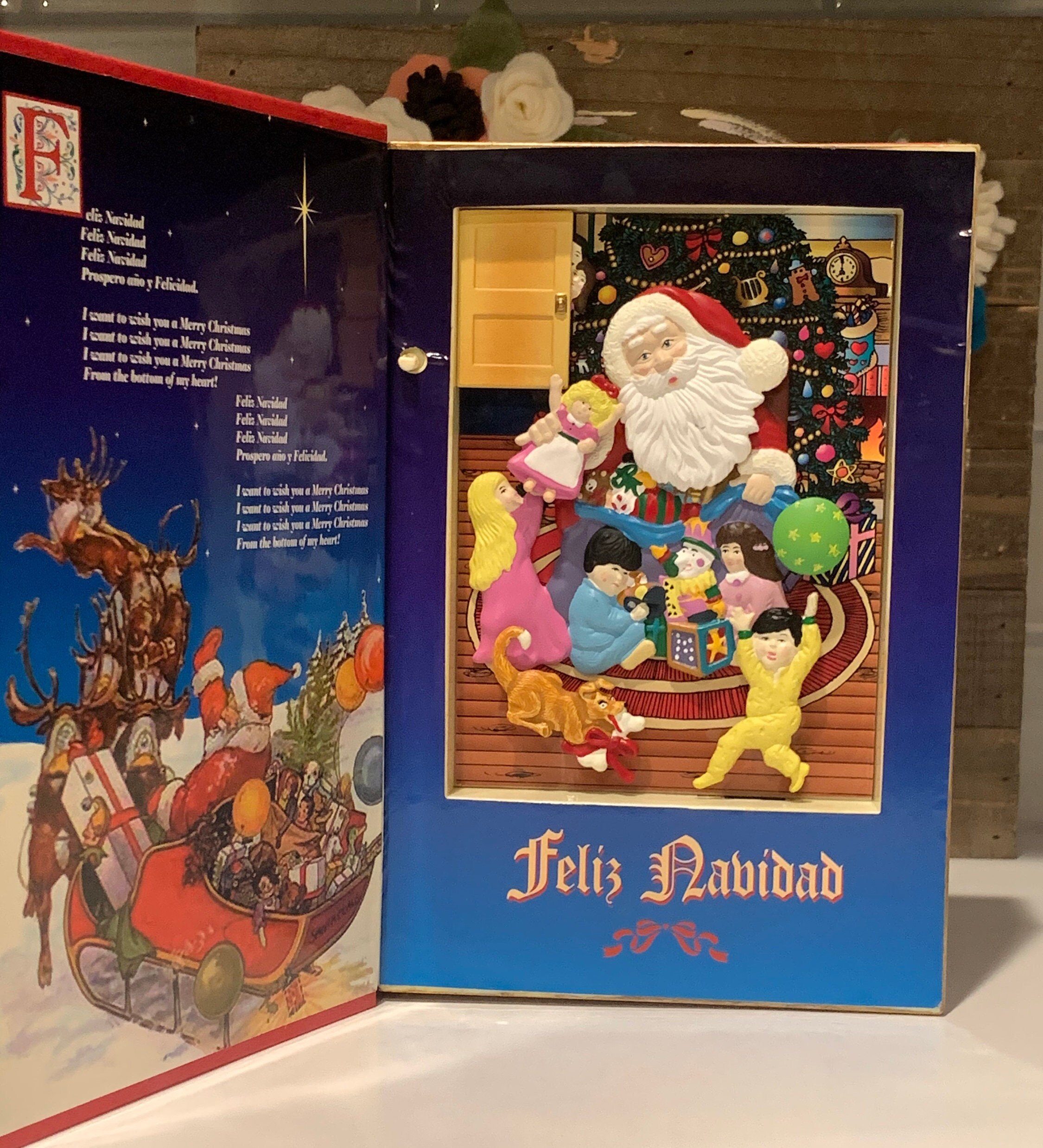 Christmas Music Book Box Vintage Christmas Music Box - Etsy