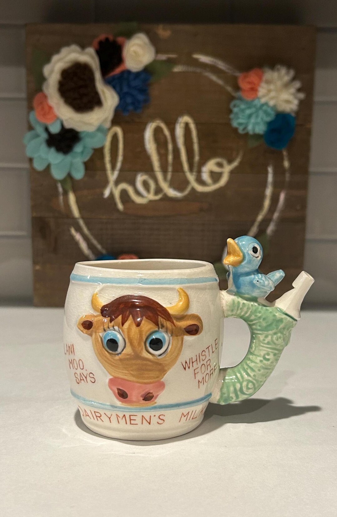 Vintage Hawaii Lani Moo Dairymens Whistle Mug | Collectable Hawaii Lani ...