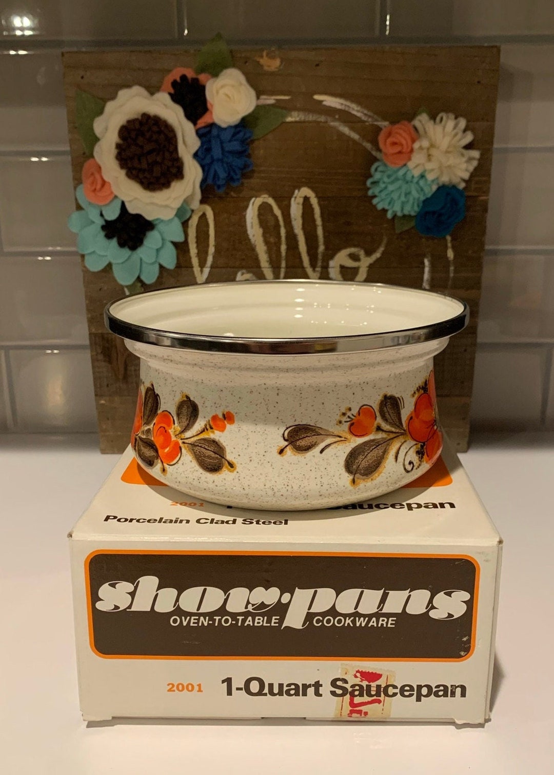 Vintage Sanko Ware Show Pan Saucepan Replacement Orange - Etsy