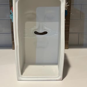 Porcelain Lady Face Tissue Box Cover | Fun Tissue Box Cover | Bathroom ...