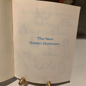Vintage Children's Illustrated Dictionary: the New Golden Dictionary - Etsy