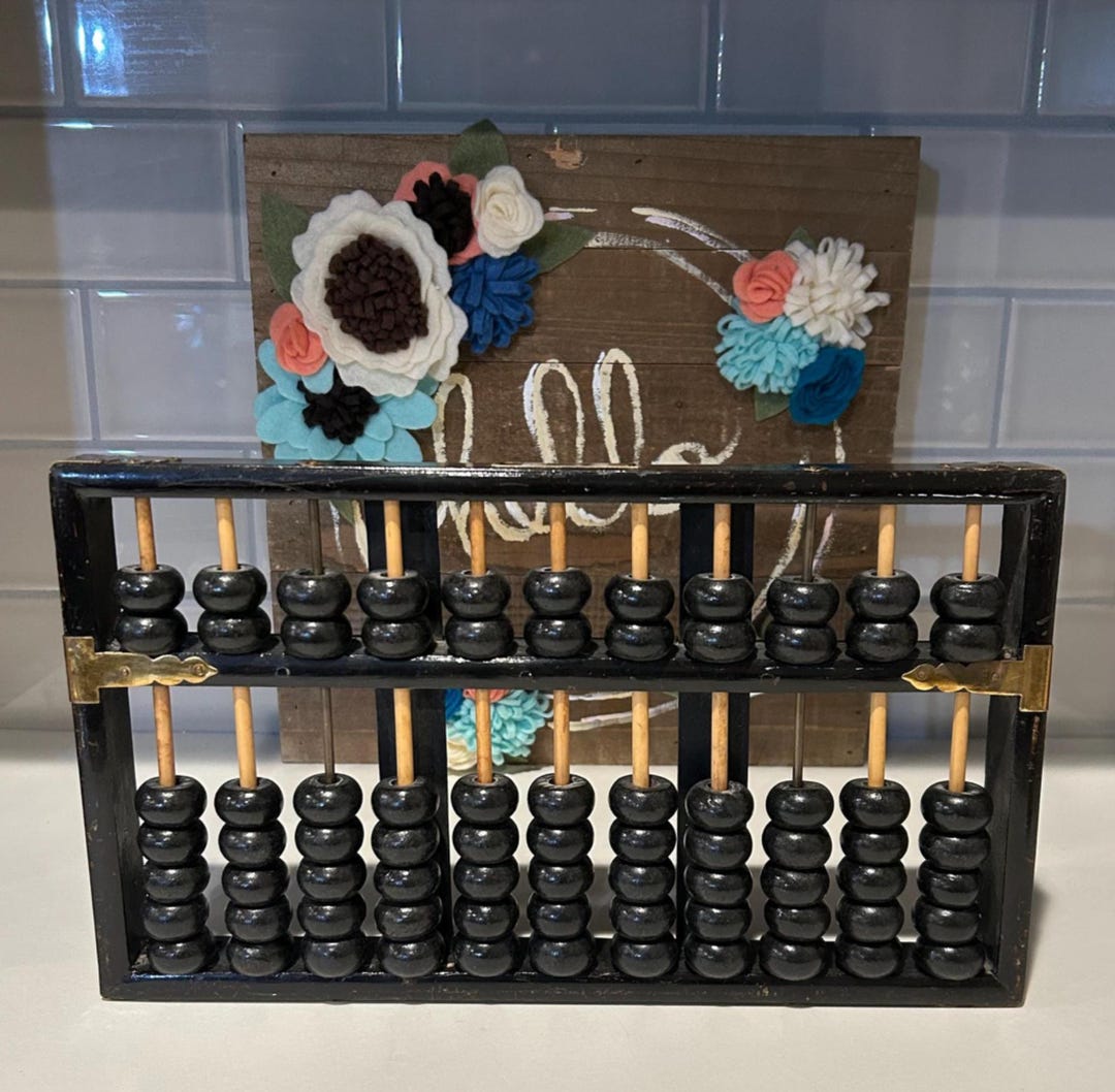Chinese Wooden Abacus | Lotus Flower Abacus | Chinese Math Learning ...