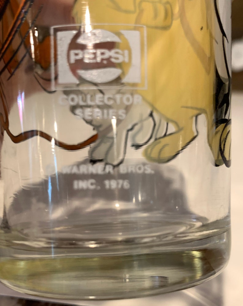 Vintage (wile E. Coyote & Ralph Sheep Pepsi Glass Tumbler | Collectable ...