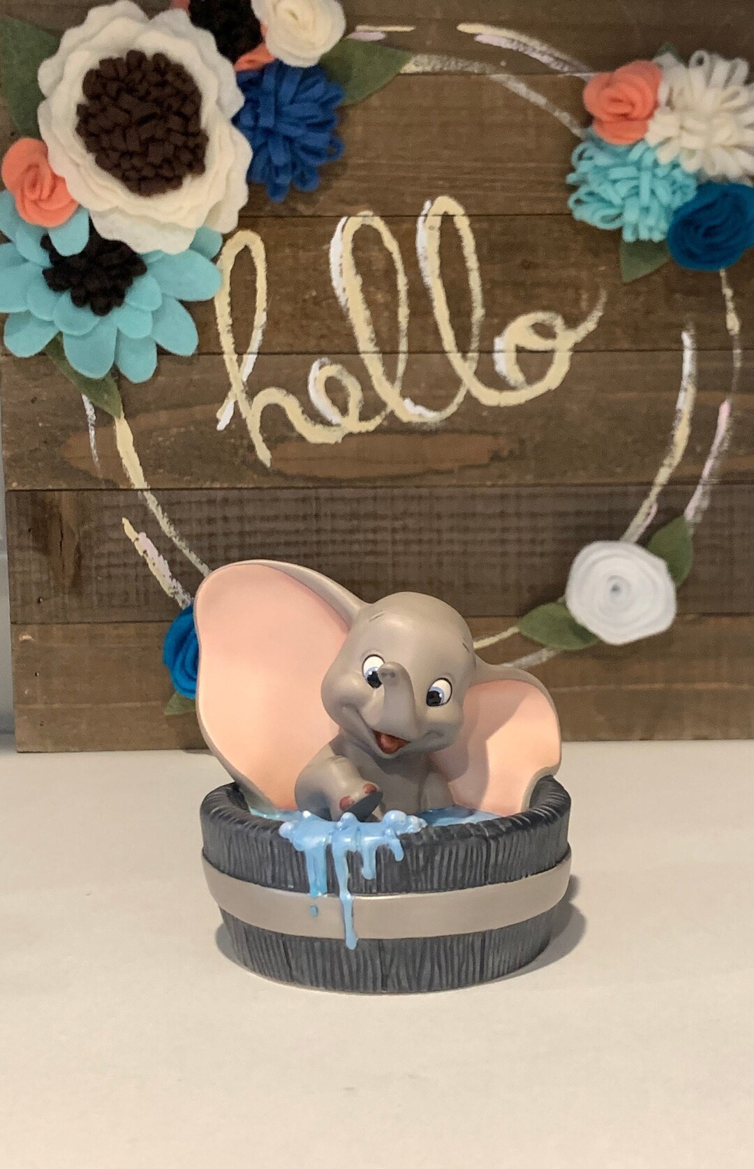 Dumbo simply Adorable Figurine Collectable Dumbo Figurine Dumbo Lover ...