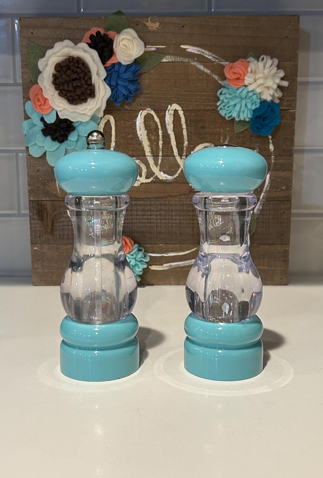 Olde Thompson Salt Shaker & Pepper Grinder Turquoise Olde Thompson ...