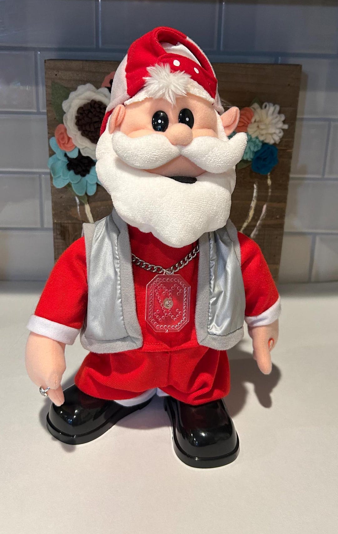 Gemmy Animated Singing Santa Rapper Hip Hop Bling Bling - Etsy