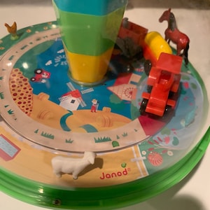 Vintage Janod Toy Spinner Train | Farm Animal Spinner Toy - Etsy
