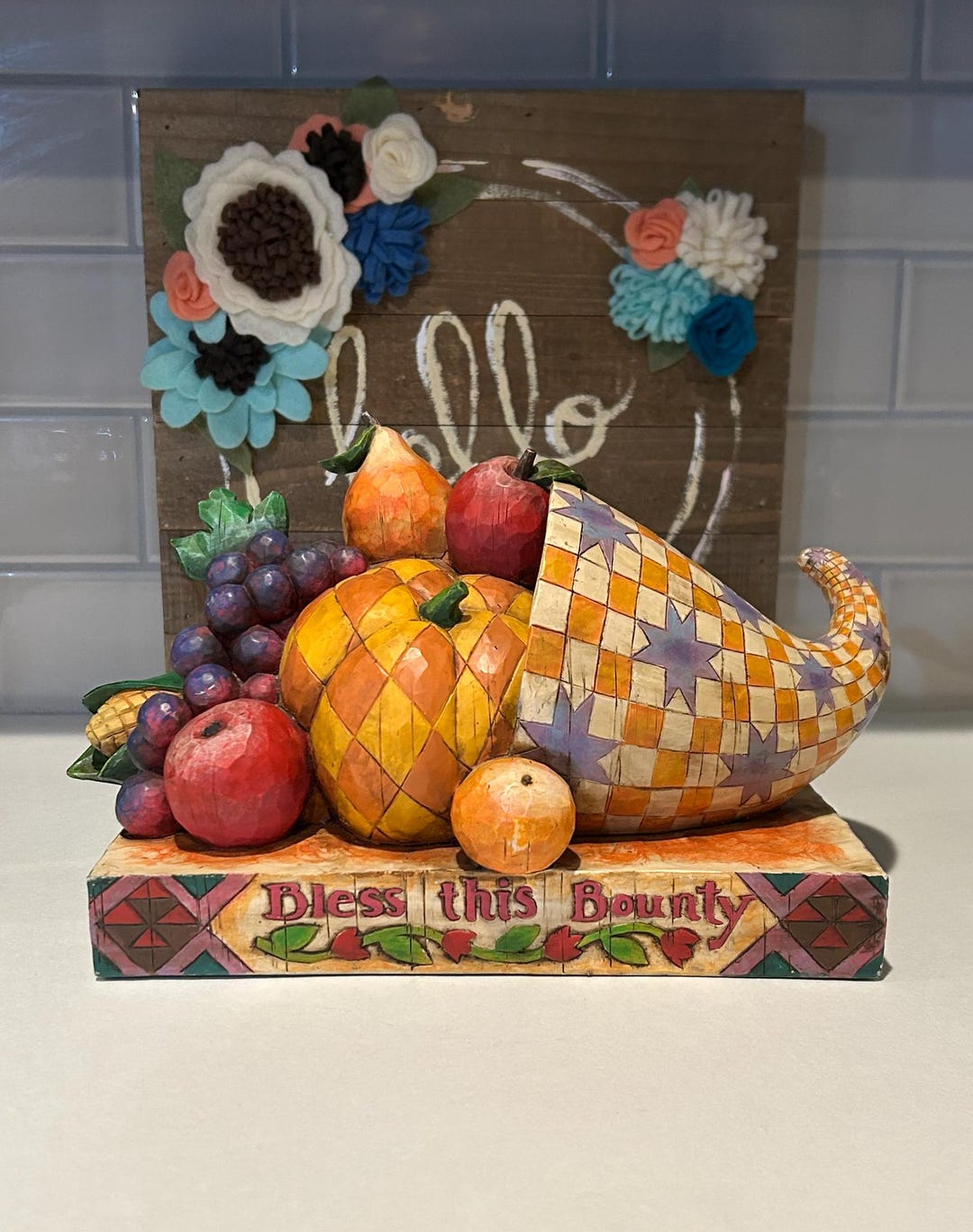 Jim Shore Cornucopia | Heartwood Creek Cornucopia Centerpiece - Etsy