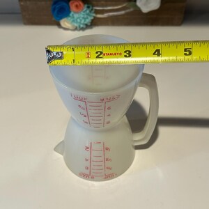 Tupperware Wet Dry Solid Liquid 8 Oz Double Measuring Cup | Replacement ...