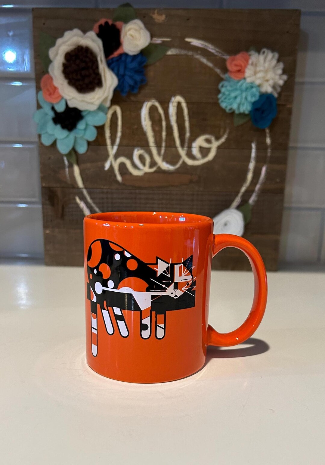 Charley Harper Cat Coffee Mig | Rare Charley Harper Cat Art Mug - Etsy