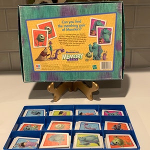 Vintage Monsters Inc Memory Game -complete | Cognitive Building Game - Etsy