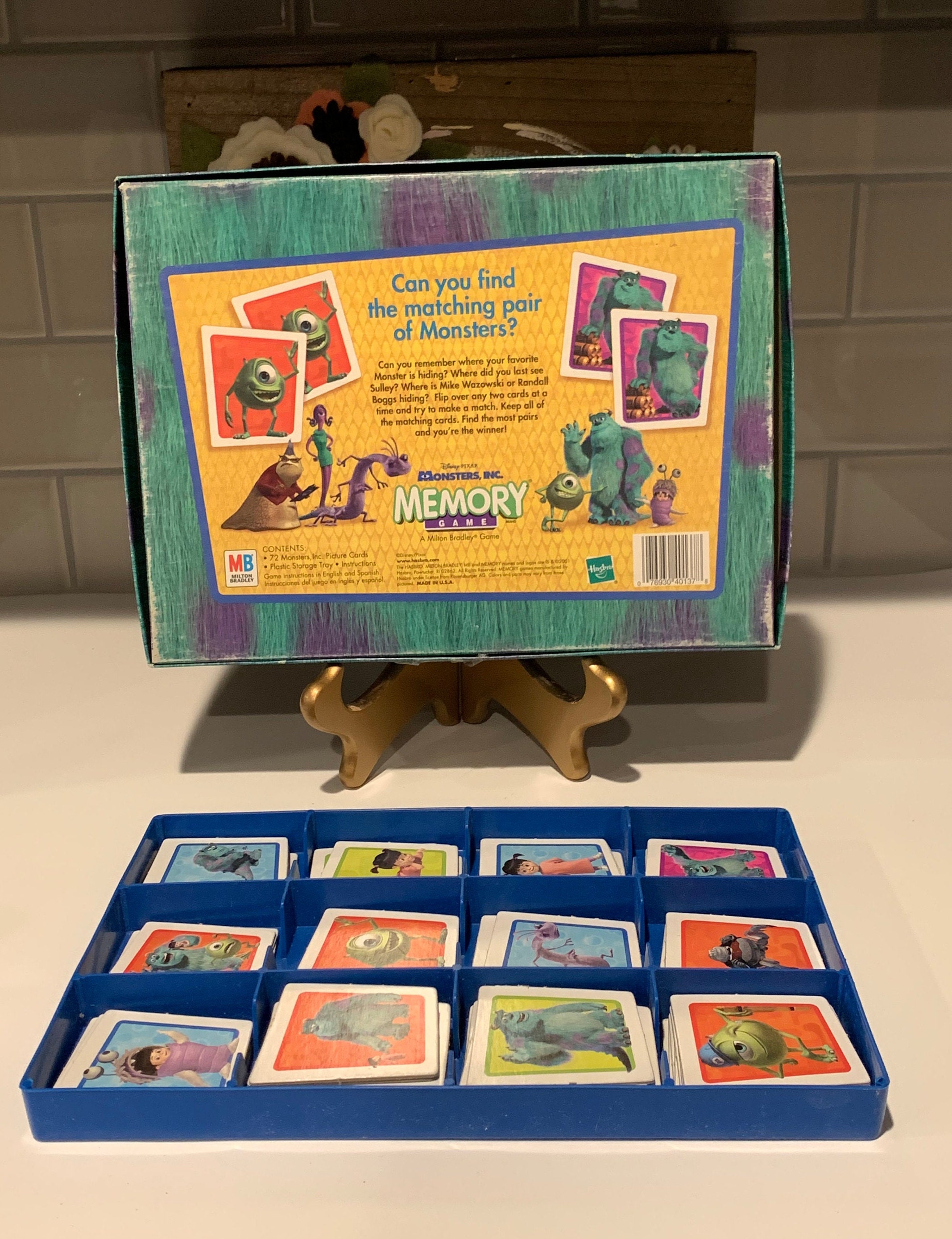Vintage Monsters Inc Memory Game -complete | Cognitive Building Game - Etsy