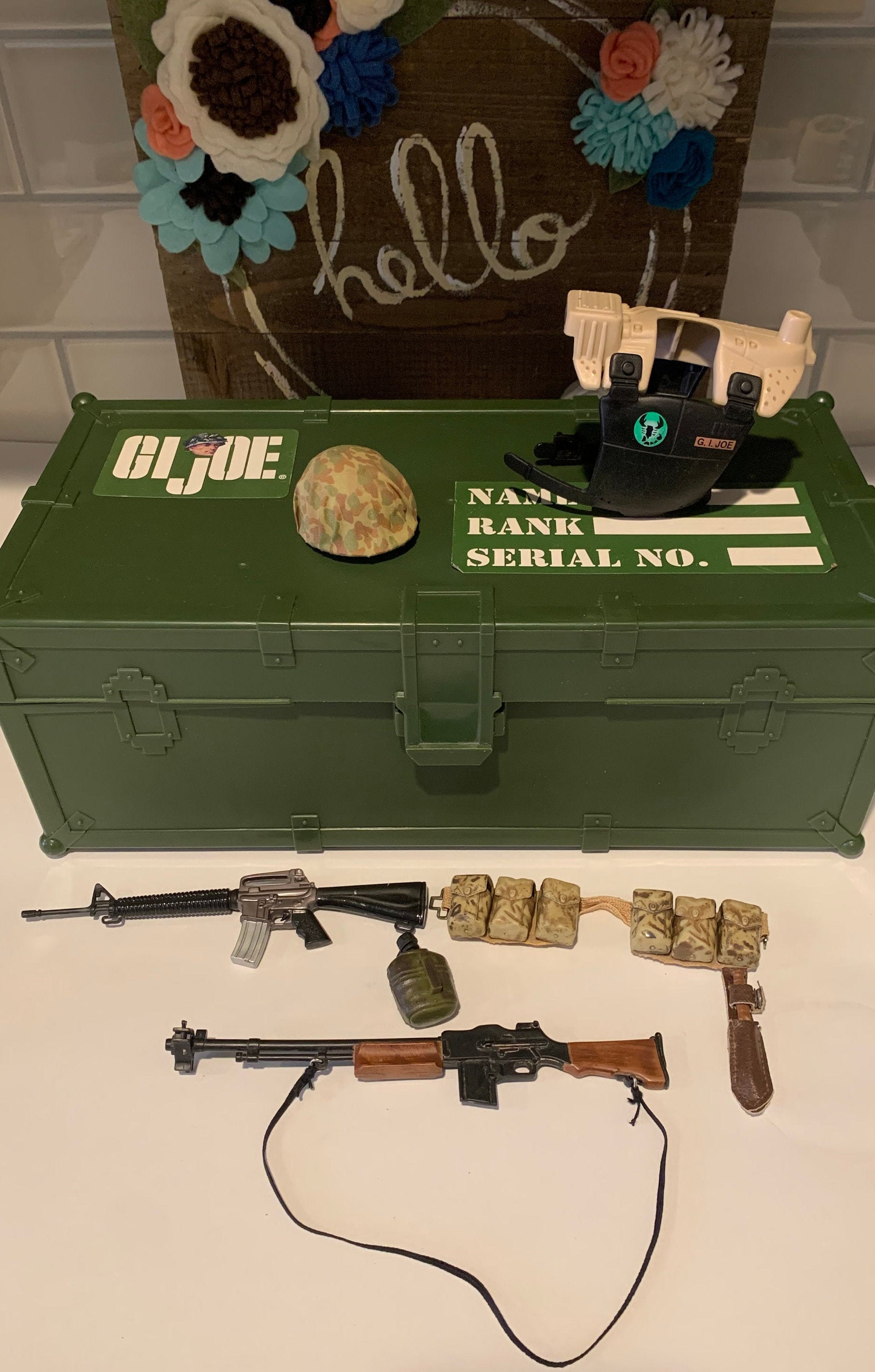 Vintage 1997 Gi Joe Foot Locker Action Figure Storage - Etsy