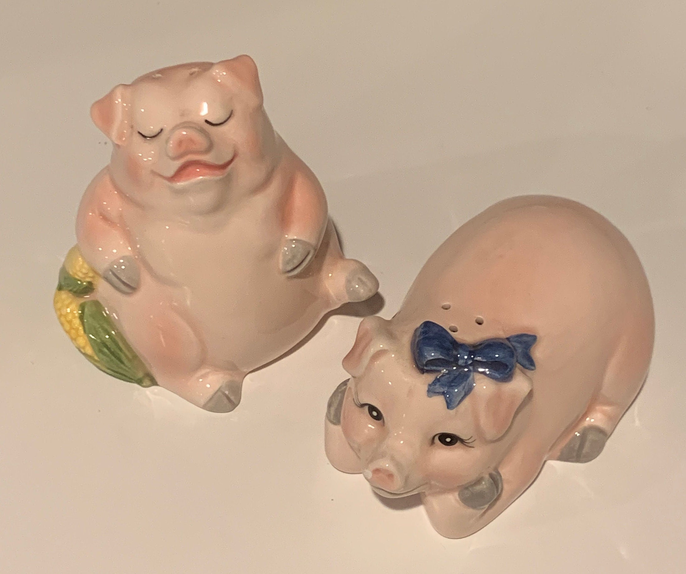 Mary Ann Baker Otagiri Pig Sale and Pepper Shaker Otagiri - Etsy