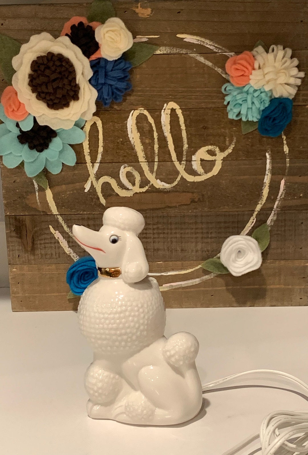 Poodle Night Light Poodle Table Light Poodle Decor Poodle Lover Gift ...