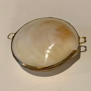 Sea Shell Brass Hinged Jewelry Box | Elegant Sea Shell Trinket Box ...