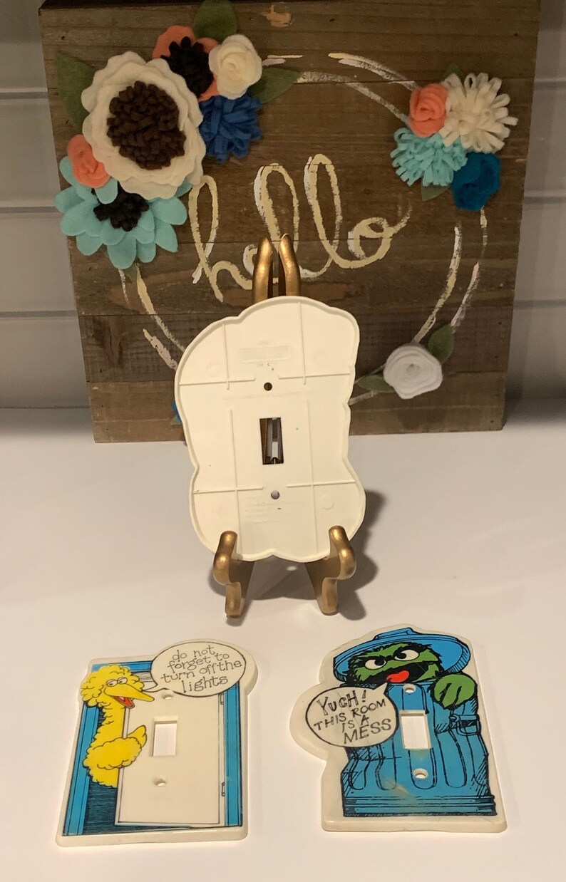 Vintage Sesame Street Light Switch Plates Big Bird Switch - Etsy