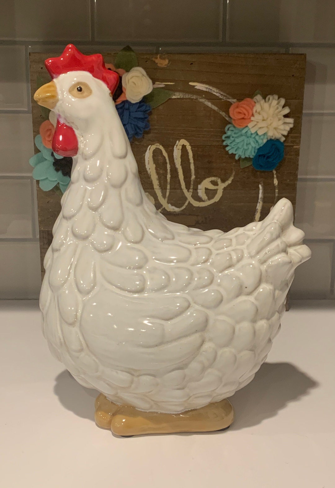 Rooster Figurine | Rooster Centerpiece | Rooster Kitchen | Rooster ...