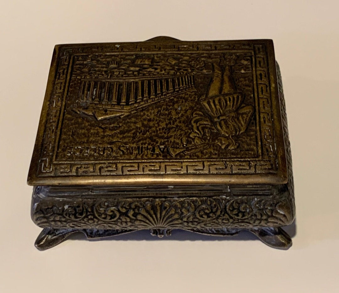 Athens Acropolis Parthenon Jewelry Box Trinket Box Treasure Storage Box ...