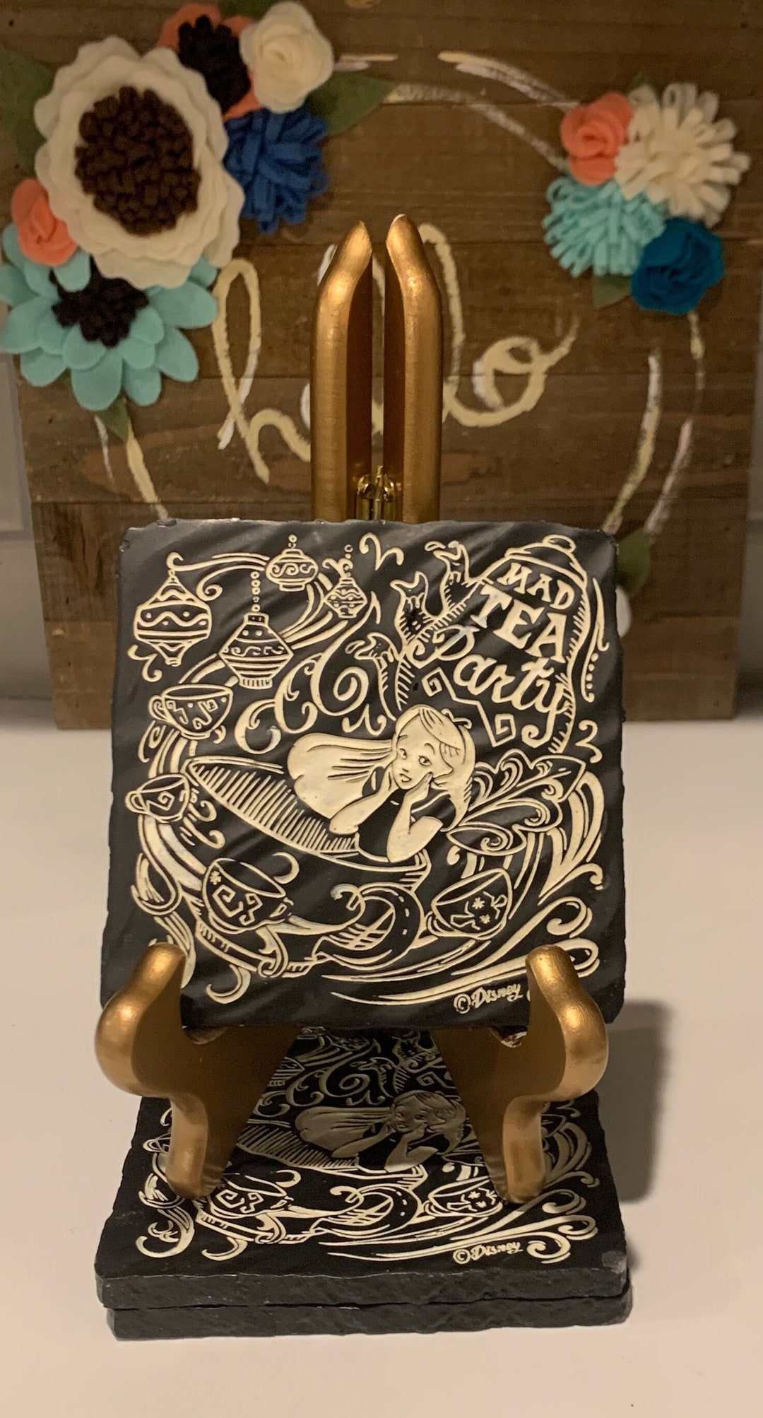 Alice in Wonderland Mad Tea Party Tile Coasters - Etsy