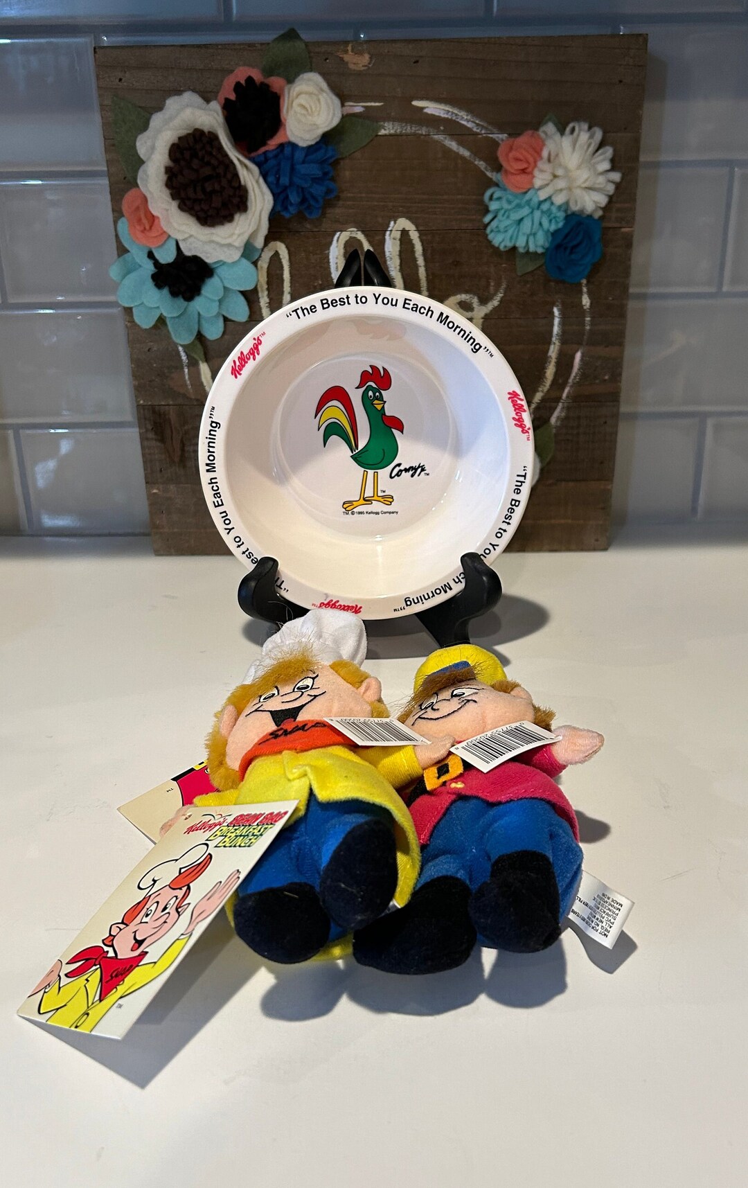 Vintage Kellogg's Cereal Bowl With Corny Rooster & Snap Crackle Pop ...