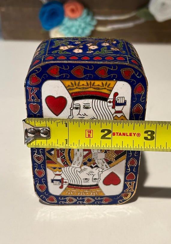 Cloisonne Enamel Metal Playing Cards Case. Ornate Pla… - Gem