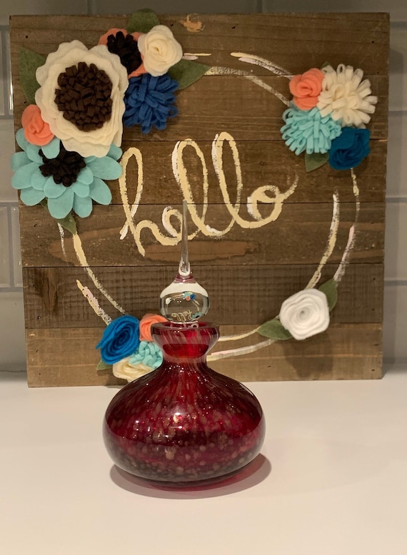 ruby red perfume bottle - Gem