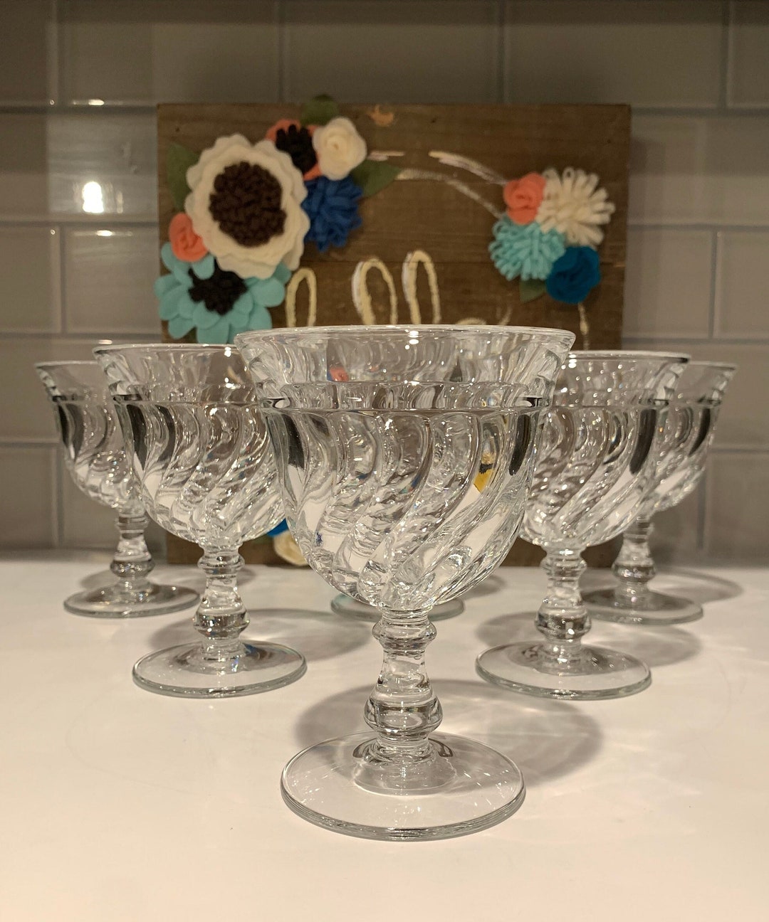 Colony Water Goblets by FOSTORIA | Clear Glass Table Decor | Holiday ...