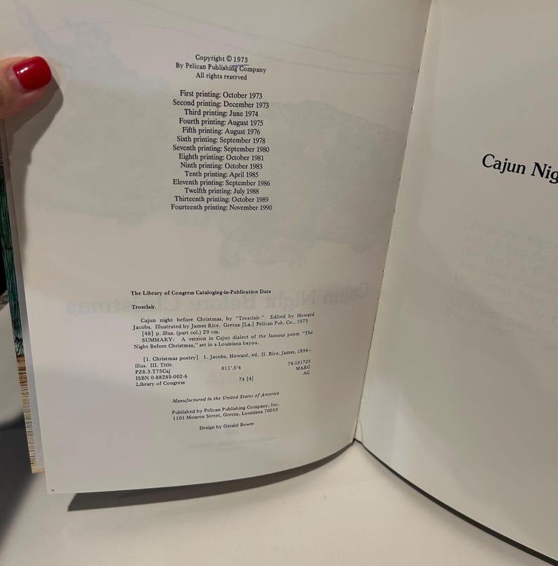 The Cajun Night Before Christmas Book Trosclair Illustrated by James ...