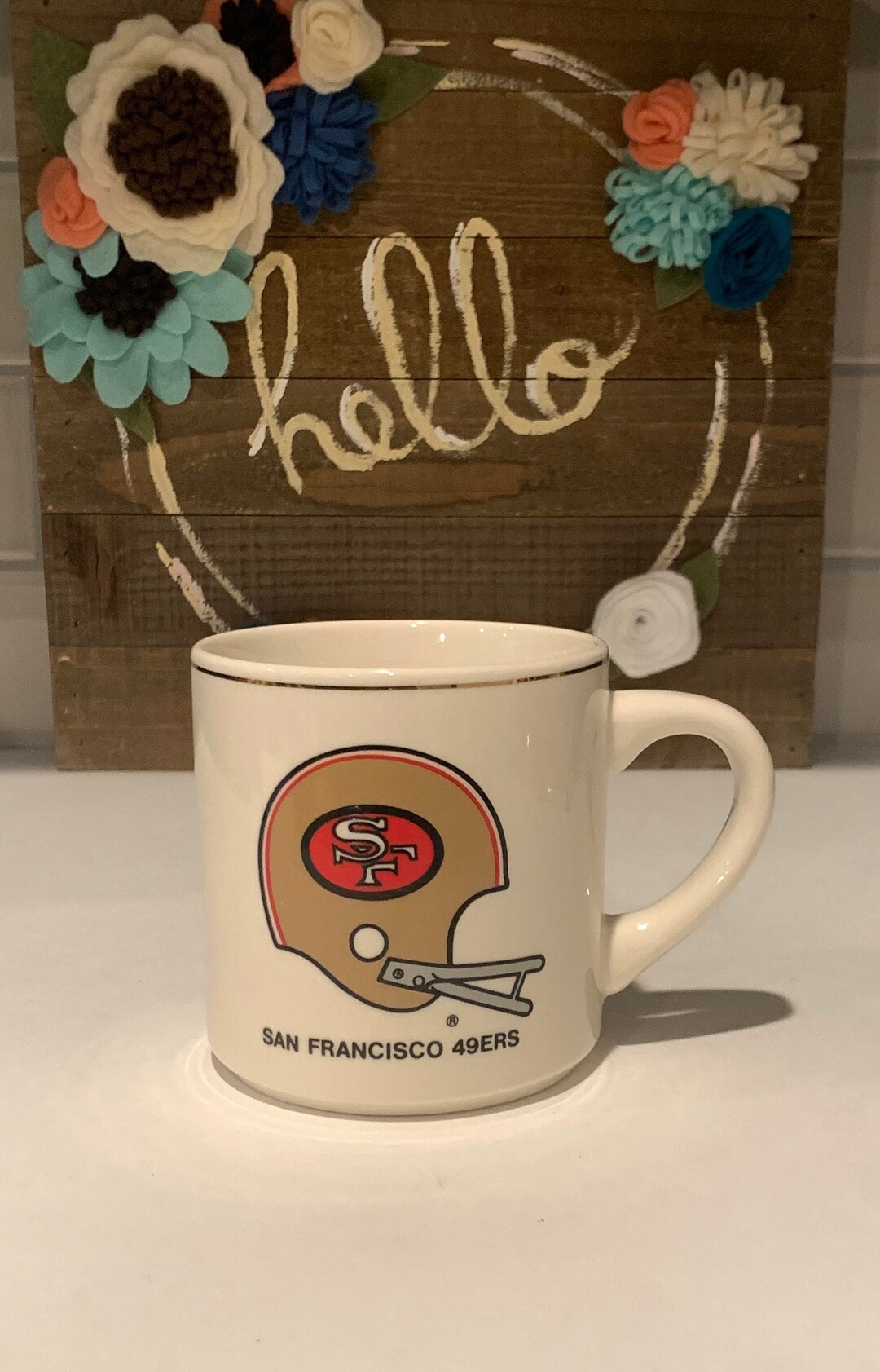 Vintage San Francisco Forty Niners Football Coffee Mug Collectable ...